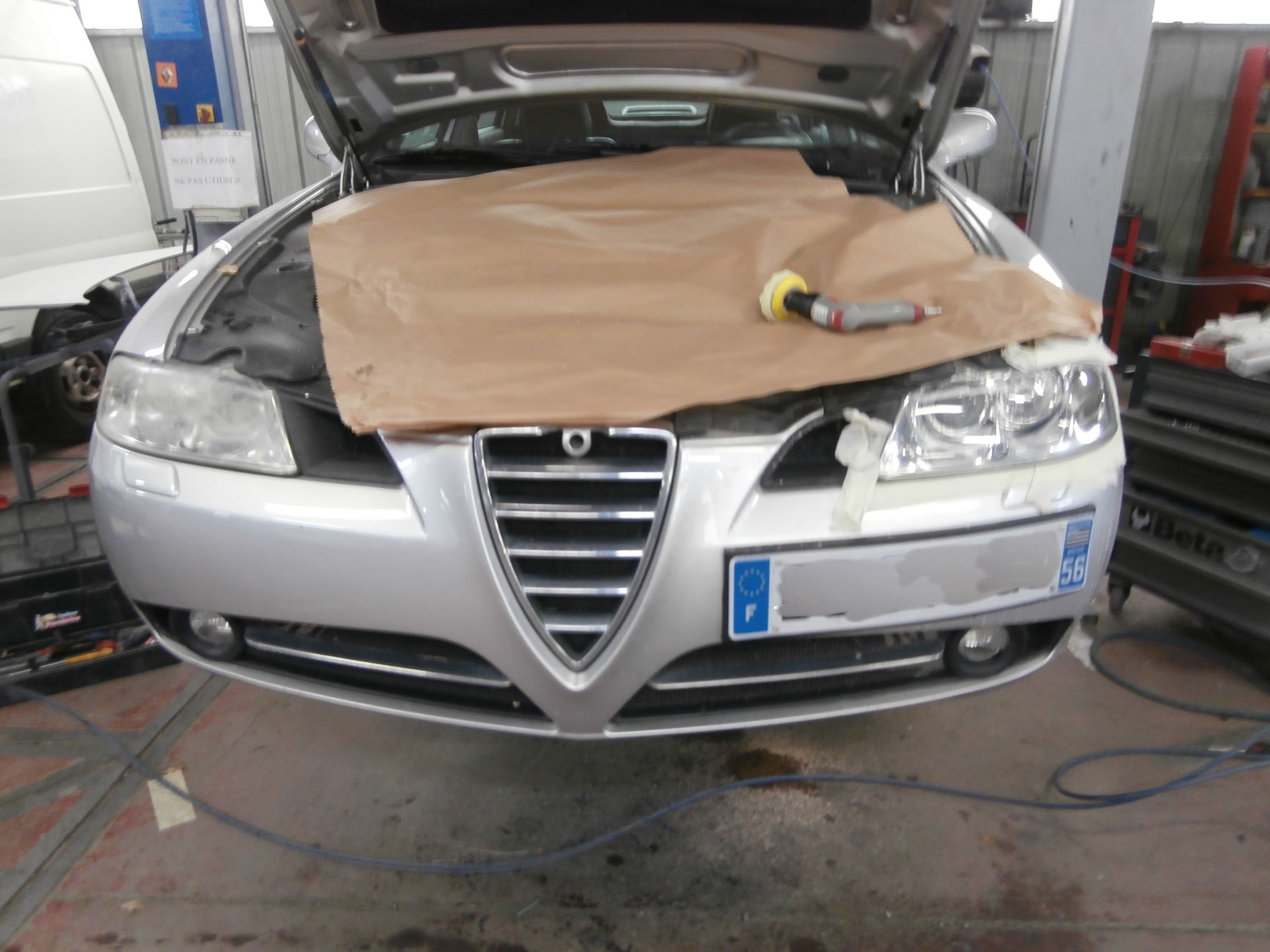 Lustrage d'optiques carrosserie Rouillard Questembert